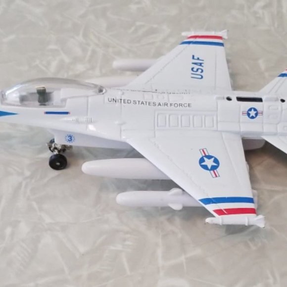 Toys | Usaf Air Force F16 Falcon Diecast Metal Jet Toy Model ...